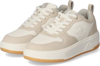 Champion RD18 Lite W Low, Damen-Sneaker, Off-White/Beige/Hellbraun (WW005), 36,5 EU, Off White Beige Hellbraun Ww005, 36.5 EU