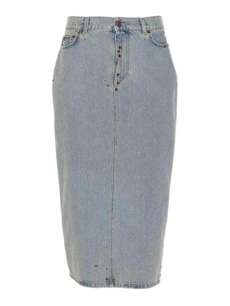 Moschino Jupe Midi - Bleu