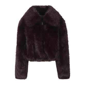Frankie Shop Hope Faux Fur Jacke - - Jackets - Damen - Lila - XS