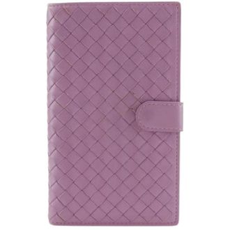 Bottega Veneta Pre-owned Intrecciato Calf Long Wallet - - Pre-owned - Damen - Lila - ONE SIZE