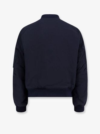 Givenchy Mens Bomber Jacket Cotton-Blend Blue