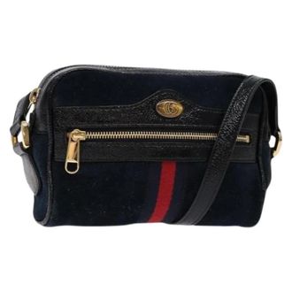 Gucci Pre-owned Wildleder gucci-taschen - - Pre-owned - Damen - Blau - ONE SIZE