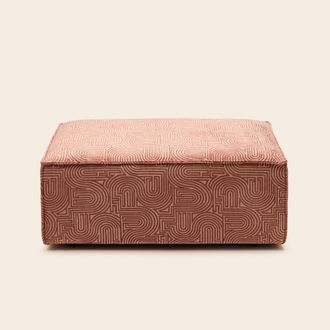 Madura Pouf Dyonis Klark rose de p&ecirc;cher caramel - ROSE
