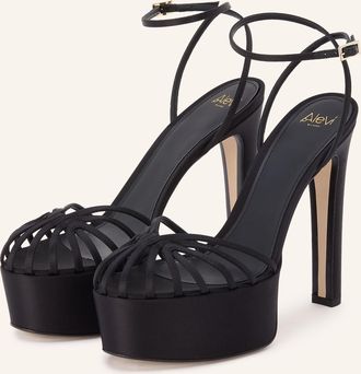 Alev&igrave; Alevi Plateau-Sandaletten Eva schwarz