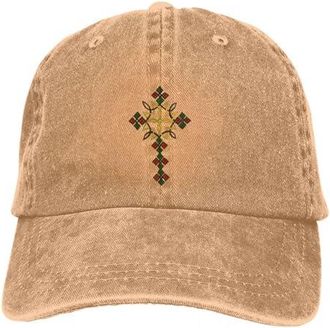 Generic Casquette de baseball essentielle, casquette de baseball pour hommes et femmes, visi&egrave;re de protection, snapback, casquette de croix &eacute;thiopienne, cadea