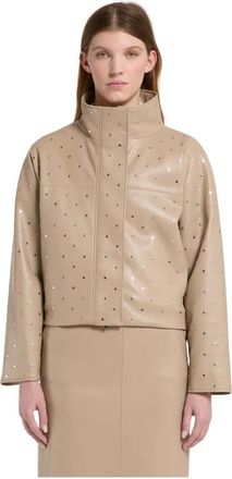 Marella Manteau clout&eacute; - Femme - Vestes - Beige - Taille: 36 FR