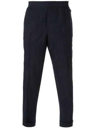 Alexander McQueen pantalon crop - Bleu