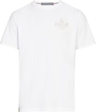 La Martina T-shirt en coton m&eacute;lang&eacute;