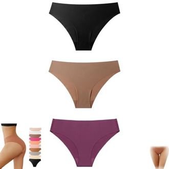 Generic Sous-v&ecirc;tements sans bout de chameau pour femme, r&eacute;sistant &agrave; la transpiration, respirant, confortable, sans couture, sous-v&ecirc;tements invisibles en soie 