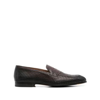 Doucal's Homme, Chaussures, Brun, Taille: 40 1/2 EU Leather Plot Loafer