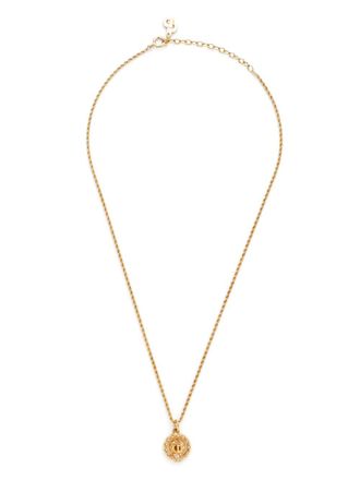 Dior collier à pendentif logo