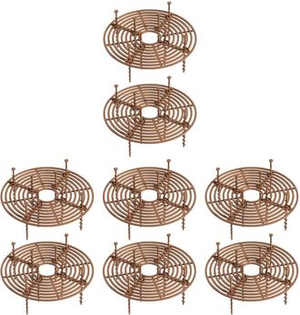 Yardwe Blumentopf-Gitter, 8 Stück, schneidbares Gitter, Blumentopf, Bodenabdeckung mit Pfahlen, Pflanzenschutz, Katze, Grabstopfen für drinnen und draußen