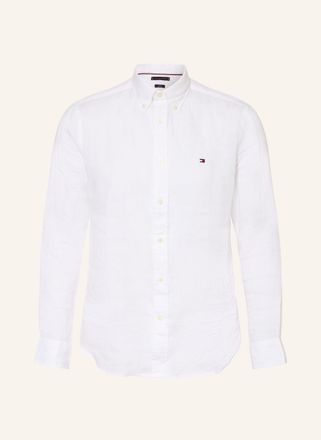 Tommy Hilfiger Leinenhemd Regular Fit weiss