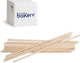 Decora 9280117 1000 Birkenholz, lebensmittelecht, für Eis, Kekse, Lutscher oder Süßigkeiten auf Stäbchen, Maße: 6 x H 300 mm, Holz