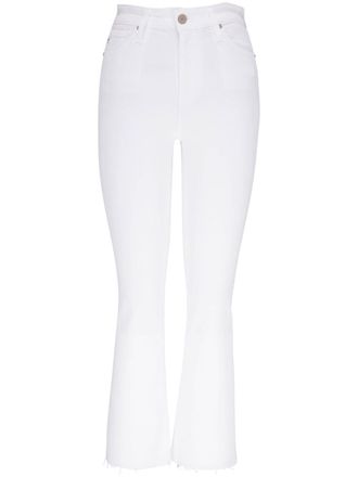 AG - Adriano Goldschmied Ausgestellte High-Waist-Jeans - Wei&szlig;