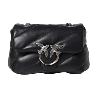 Pinko Pinko, Femme, Sacs, Noir, Taille: ONE Size Sac Mini en Cuir Matelassé