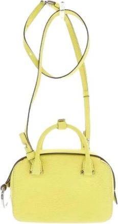 Delvaux Pre-owned Cool Box Nano Bag - Femme - Pre-owned - Jaune - Taille: ONE Size