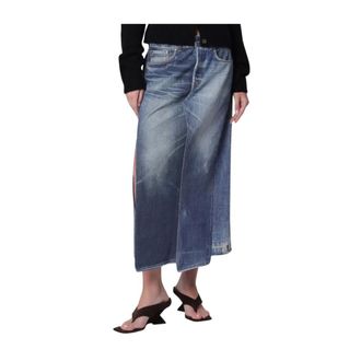 Our Legacy Craft Skirt - Femme - Jupes - Bleu - Taille: 34 FR