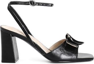 Caf&egrave;noir Sandales En Cuir Verni Avec Boucle, Pour Femme, Couleur Noir, Taille 38