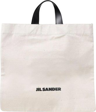 Jil Sander Femme, Sacs, Beige, Taille: ONE Size Sac fourre-tout en toile élégant