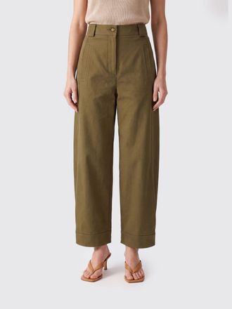Max Mara Adorni High-Waist-Hose aus Baumwolle mit weitem Bein