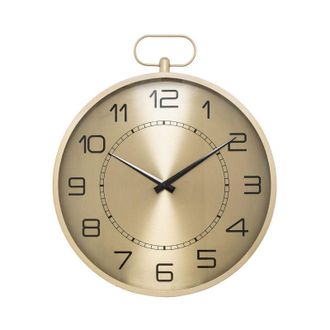 Atmosphera Horloge Murale &agrave; Gousset Irina 63cm Dor&eacute;