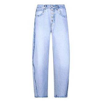 Alexander Wang Inverted Blow Up Emboss Logo Jeans - - Jeans - Damen - Blau - W25