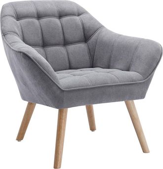 Vente-Unique Sessel - Stoff - Grau - Caserta