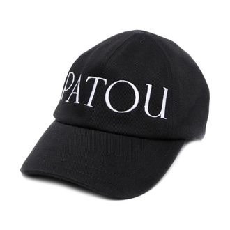 Patou Schwarze Logo-bestickte Baseballkappe - - Accessories - Damen - Schwarzk - S