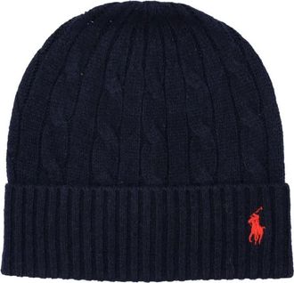 Polo Ralph Lauren Caps & M&uuml;tzen - Polo Cable Wool-Cashmere Beanie - Gr. ONE SIZE - in Schwarz - f&uuml;r Damen