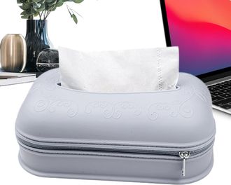 Generic Taschent&uuml;cher Box Halter,Selbstklebende Rei&szlig;verschluss Aufbewahrungstasche - Cute Taschent&uuml;cher Abdeckung Box Wand Organizer - f&uuml;r Papierservietten Ba