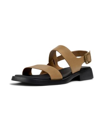 Camper Damen Dana K201486 2-Strap Sandal, Mittelbraun 006, 38 EU