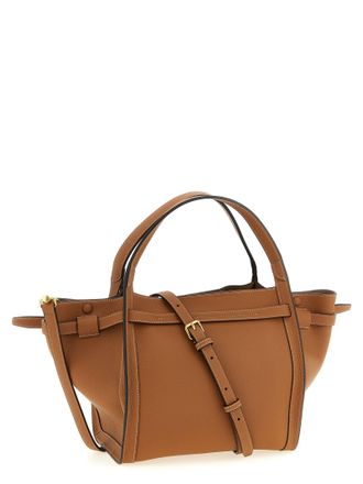 Tod's Womens Tim Tote Brown Calfskin Leather