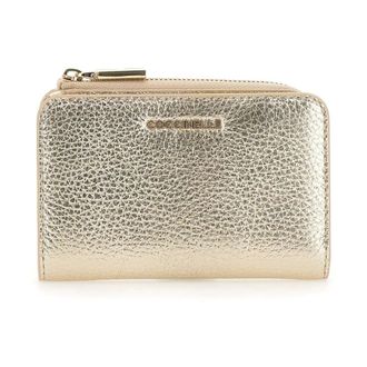 Coccinelle Femme, Accessoires, Jaune, Taille: ONE Size Portefeuille Souple M&eacute;tallis&eacute;