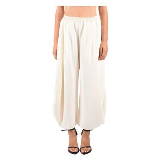 Meimeij Kn&ouml;chellange weite Hose - - Trousers - Damen - Wei&szlig; - L
