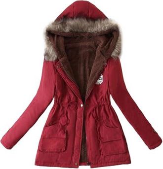 Generic Vestes dhiver 2026 pour femmes, manteaux dhiver pour femmes, grande taille, matelass&eacute;, en polaire, chaud et &eacute;pais, veste &agrave; capuche avec poche zipp&eacute;e, 