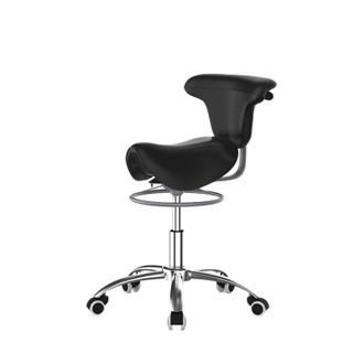 Generic Sattelf&ouml;rmiges Sitzkissen, ergonomischer Sattelstuhl, h&ouml;henverstellbarer Arbeitsstuhl, geeignet for Massage, Kliniken und B&uuml;ros(Black)