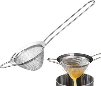 Generico Kegelsieber: Dreiecksieb, feinmaschig, zum Filtern von Sieben, Zubeh&ouml;r f&uuml;r K&uuml;chensieb, Zubeh&ouml;r f&uuml;r Kaffee, Getr&auml;nke, Tee