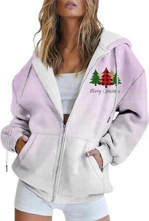 Generic Sweat-shirt &agrave; capuche pour femme - Veste &agrave; capuche - Pull surdimensionn&eacute; - Loisirs - Sport - T-shirt &agrave; manches longues - Pour femme - Automne - Hiver 