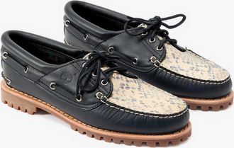 Timberland Chaussures bateau crant&eacute;es en cuir