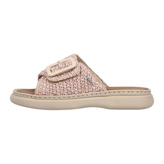 Rieker Geflochtener Textil-Slide - - Shoes - Damen - Rosa - 41 EU