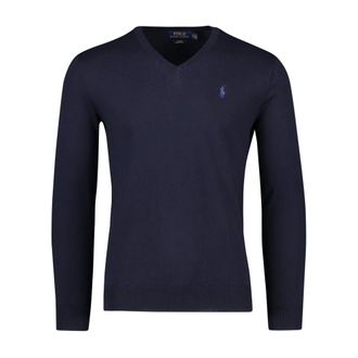 Polo Ralph Lauren V-Ausschnitt Pullover - - Knitwear - Herren - Blau - 2XL