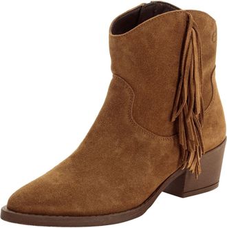 Tamaris Damen Stiefelette mit Blockabsatz braun (TOBACCO), 41