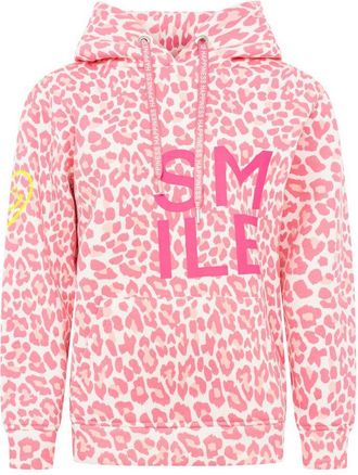 Zwillingsherz Hoodie Alissa Leo AOP mit SMILE Print, Kapuze, Leo Muster