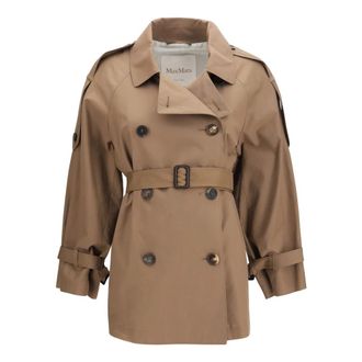 Max Mara Mtccaroline Kurzer Trenchcoat - - Coats - Damen - Braun - S