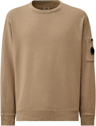 C.P. Company C.p. Company, Homme, Pulls, Gris, Taille: M Malfil&egrave; Fleece Lens Crewneck