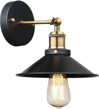 Globo Lighting Vintage applique salle de travail ancien laiton lampe de bureau noir r&eacute;glable Globo 15053W
