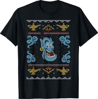 Disney Aladdin Genie Ugly Christmas Sweater Design T-Shirt T-Shirt