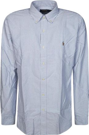 Polo Ralph Lauren Homme, Chemises, Blanc, Taille: XL Camicia Oxford Pari Pari