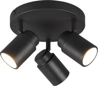 Trio Spot muralplafond 3xgu10 max5w noir mat ip44 angelo 50216706 50216706 50216706